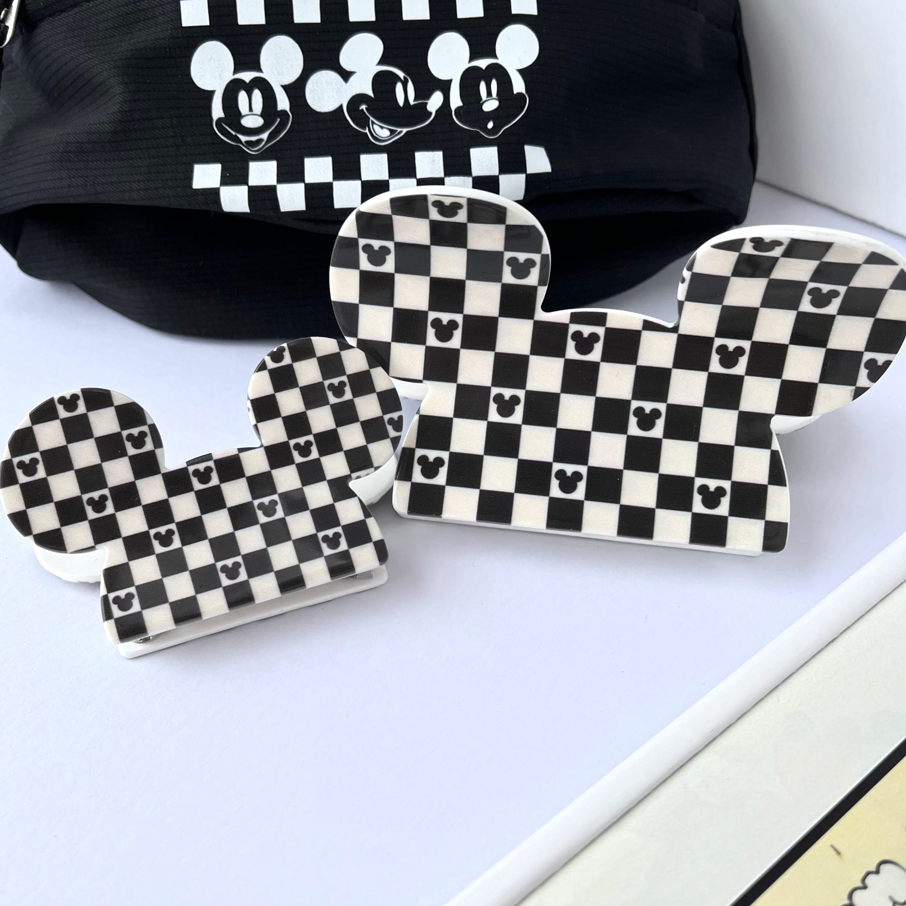 LARGE | Checkered Mouse Hair Claw – Imajine Art Ears